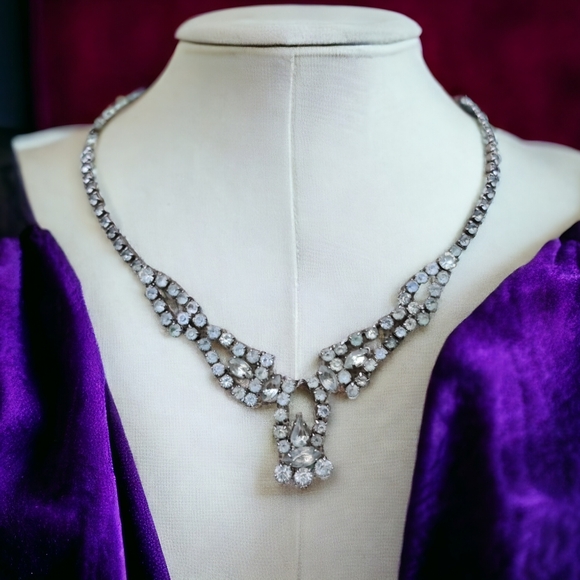 Vintage | Jewelry | Vintage Paste Stones Necklace | Poshmark